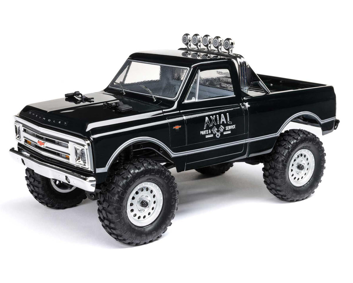 SCX24 1967 Chevrolet C10 1/24 4WD RTR Scale Mini Crawler (Black) w/2.4 ...