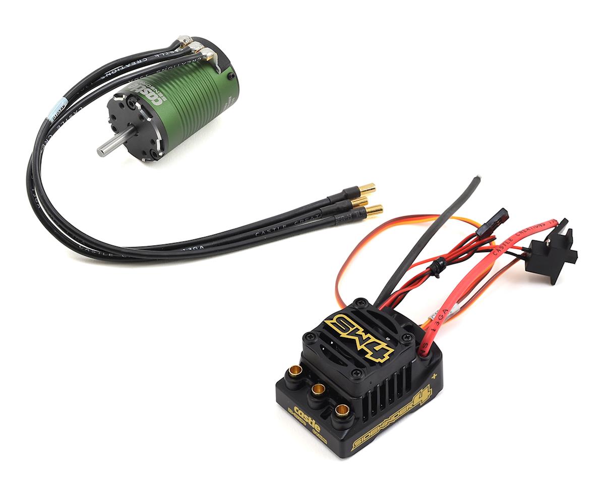Castle Creations Sidewinder SW4 Waterproof 1/10 ESC/Motor Combo w/1410 ...