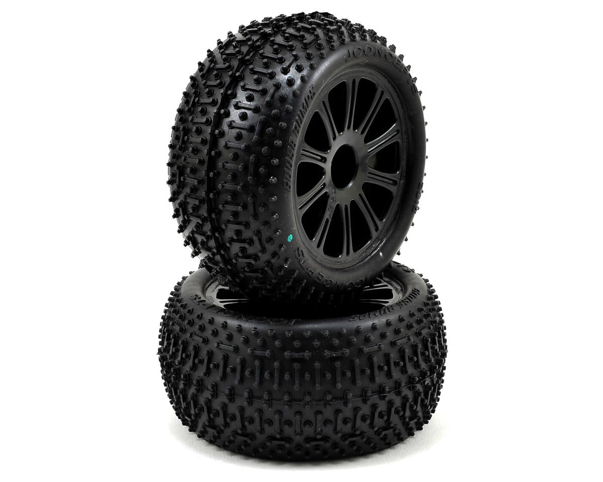 1/16 E-Revo Pre-Mounted Goose Bumps w/Rulux Wheels (2) (Black ...